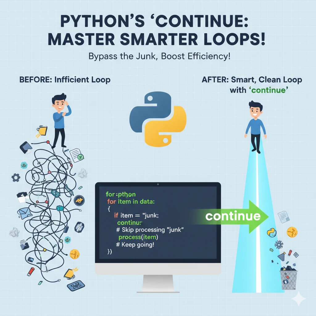 Python Continue Statement: A Beginner's Control Flow Guide - LearnByWatch